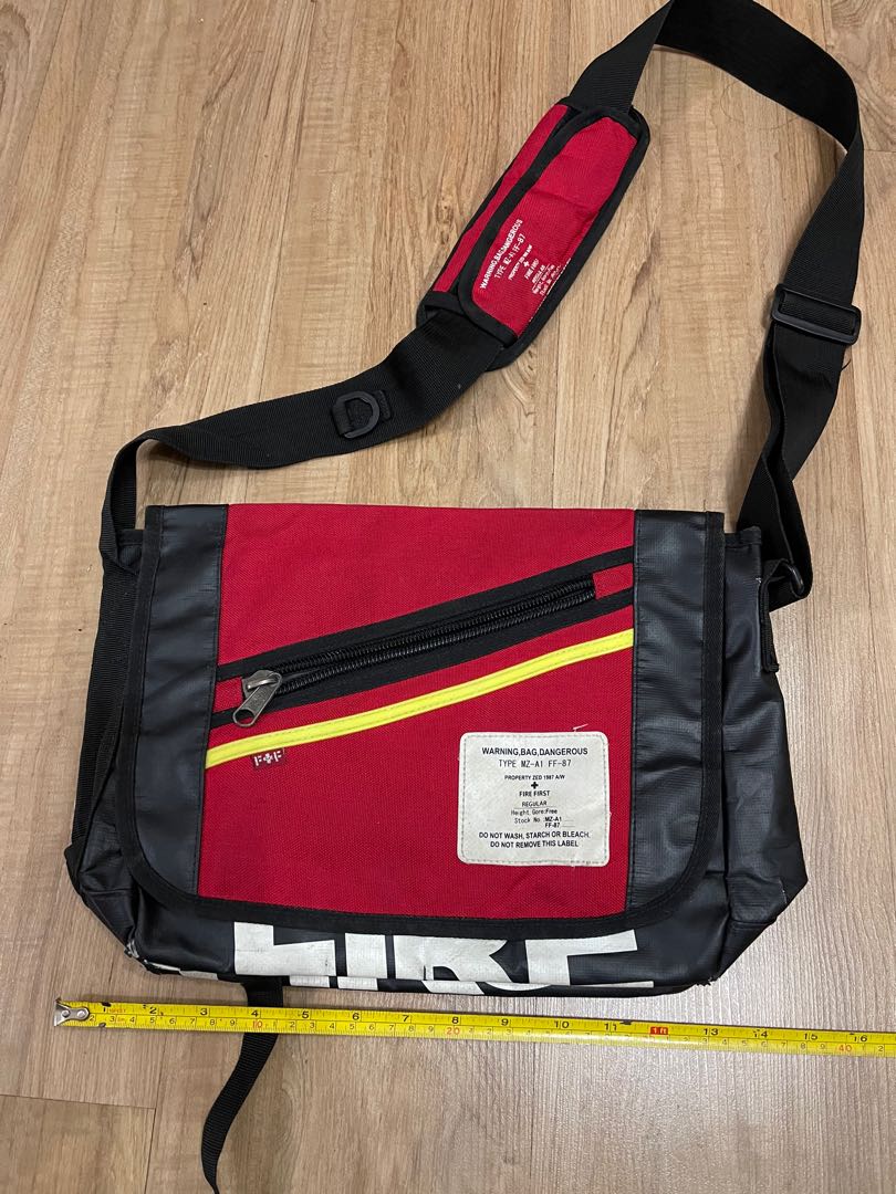 Fire First Sling Bag, Men's Fashion, Bags, Sling Bags on Carousell