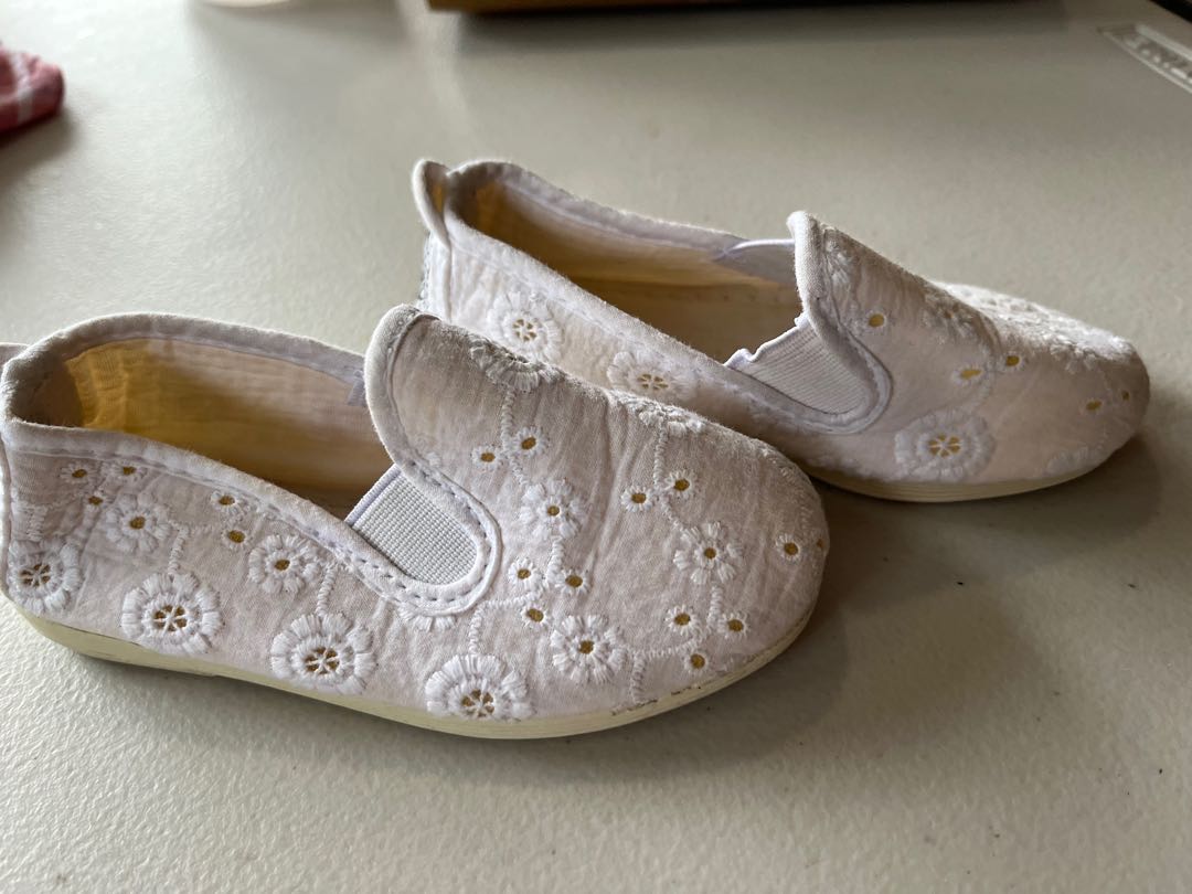 Flossy Style White Eyelet Shoes Made in Spain for Girls, Babies & Kids, Babies & Kids Fashion on ...