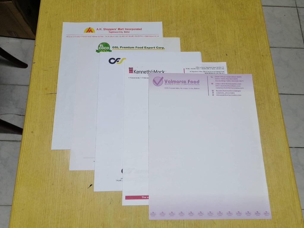 Flyer Poster Sticker Brochure Box Letterhead Folder Calling Card Forms ...