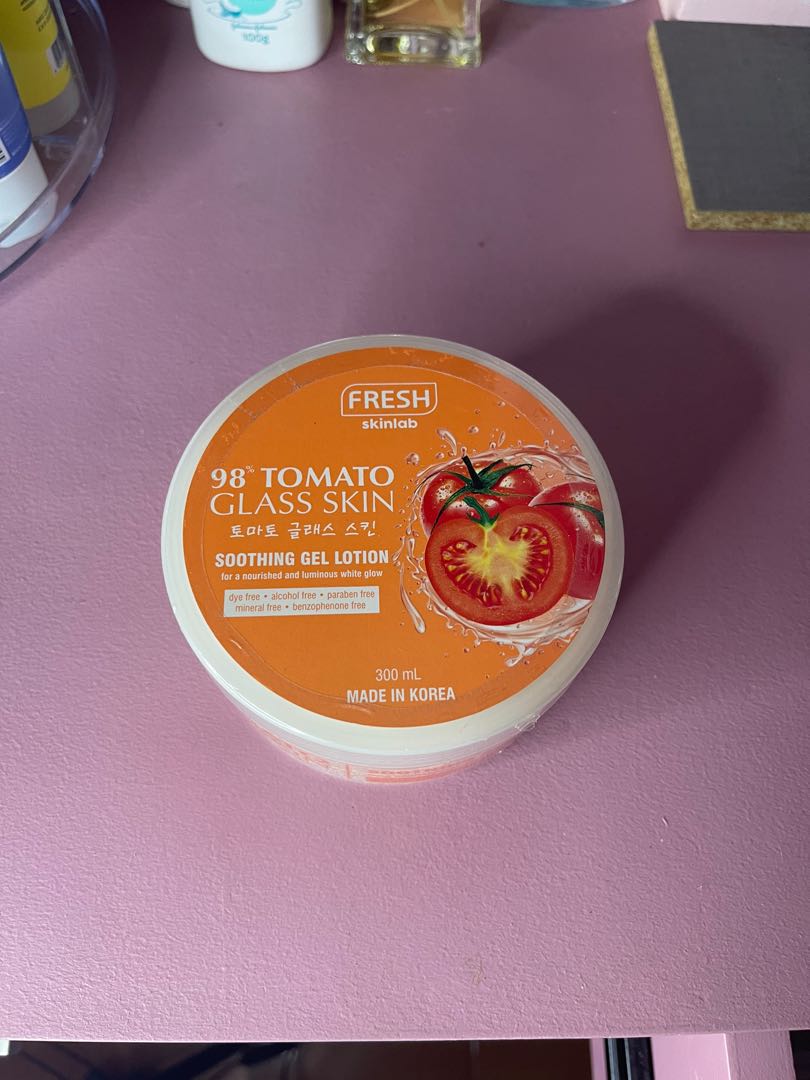Fresh Skin Lab 98 Tomato Glass Skin Gel Lotion, Beauty & Personal Care ...