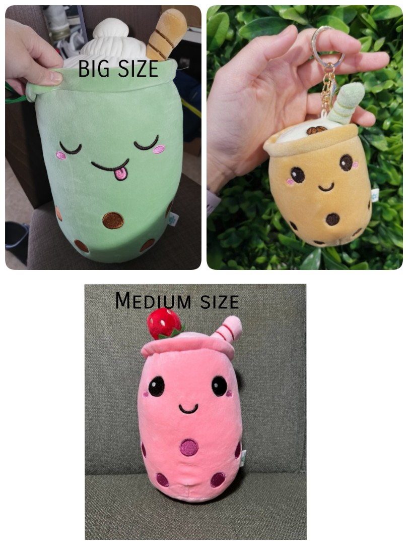 Fun claw bubble tea juice boba bbt pearl keychain / medium small large ...