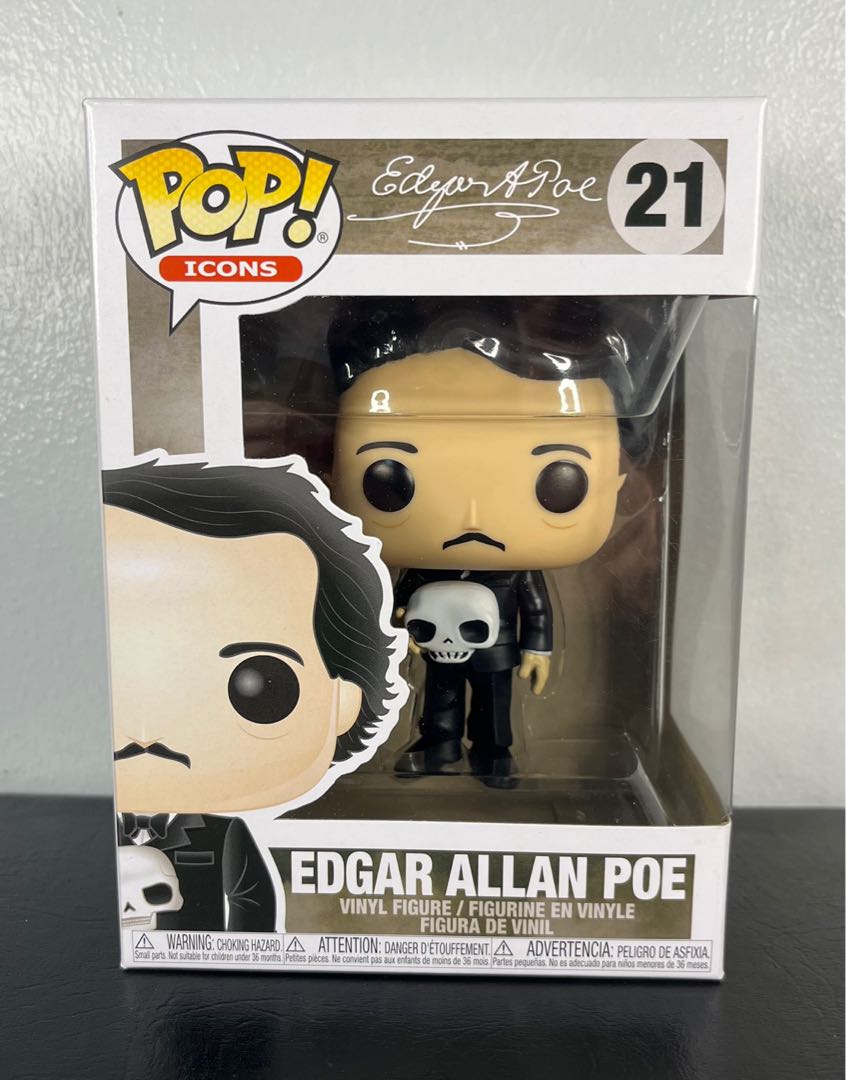 Funko Pop Icons Edgar Allan Poe Vinyl Collectible Figure, Hobbies ...