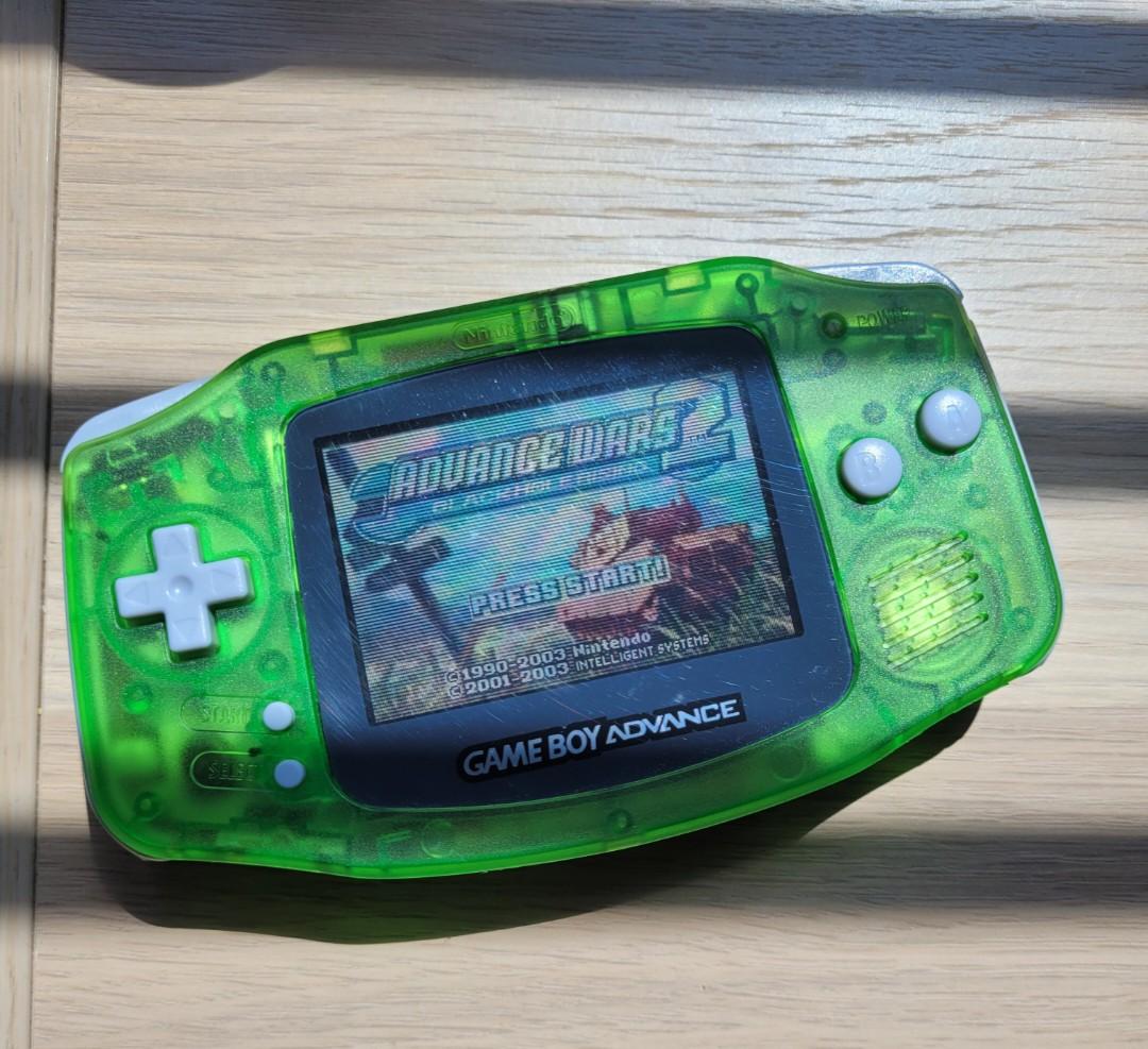 Gameboy Advance (Transparent Green) Nintendo Game Boy GBA Console ...