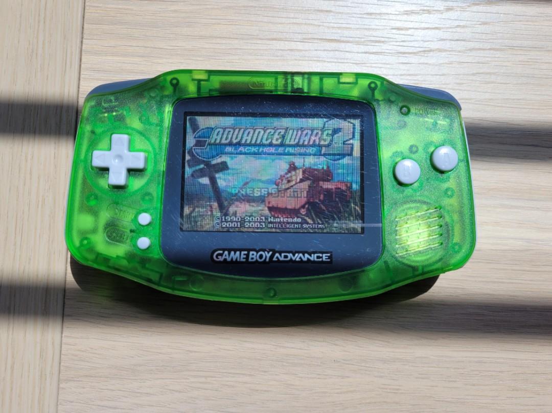Gameboy Advance (Transparent Green) Nintendo Game Boy GBA Console ...