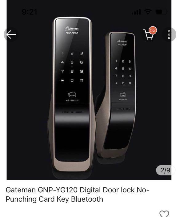 Gateman digital door lock for sale, Furniture & Home Living, Security ...