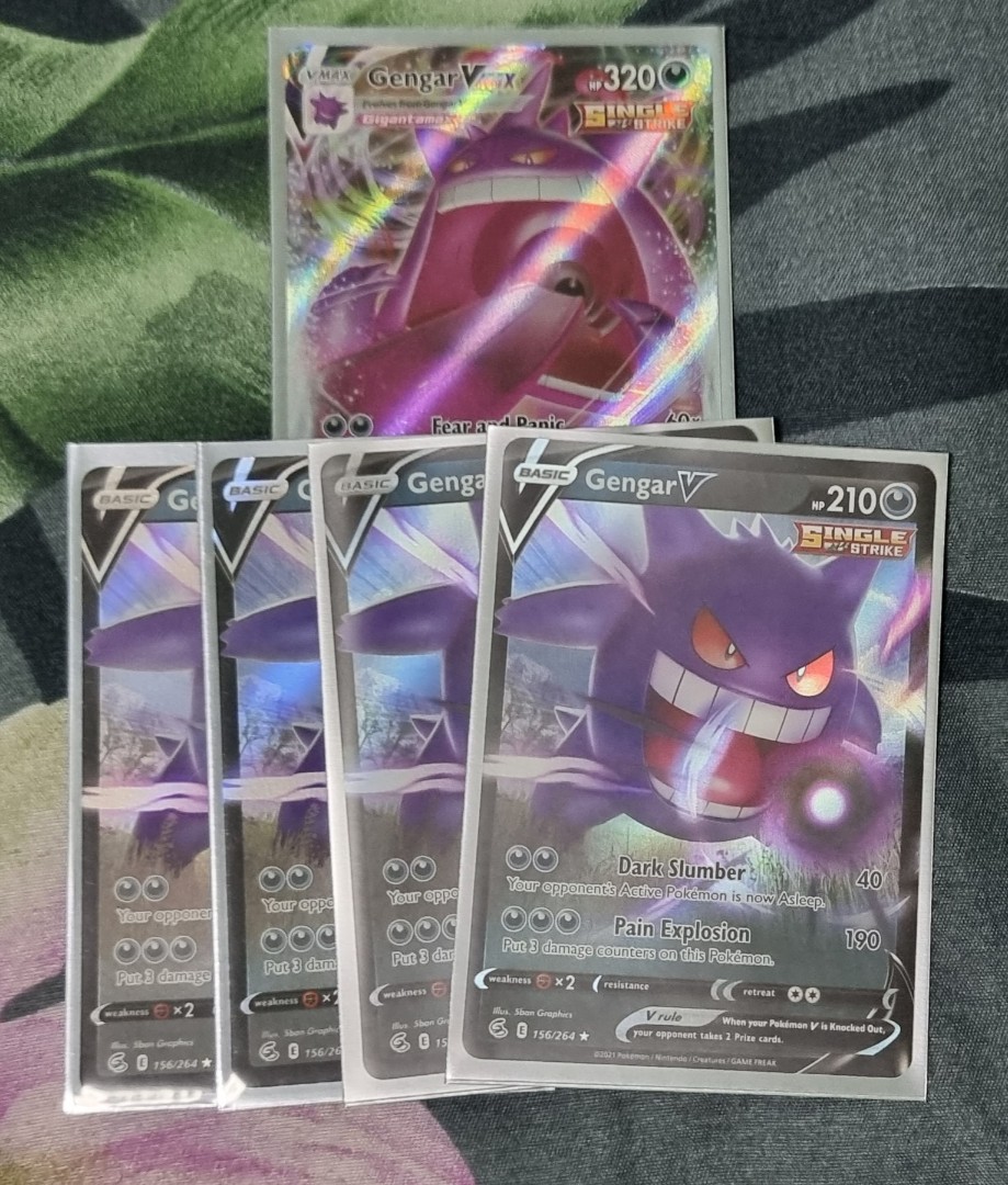 Gengar V and VMax, Hobbies & Toys, Toys & Games on Carousell
