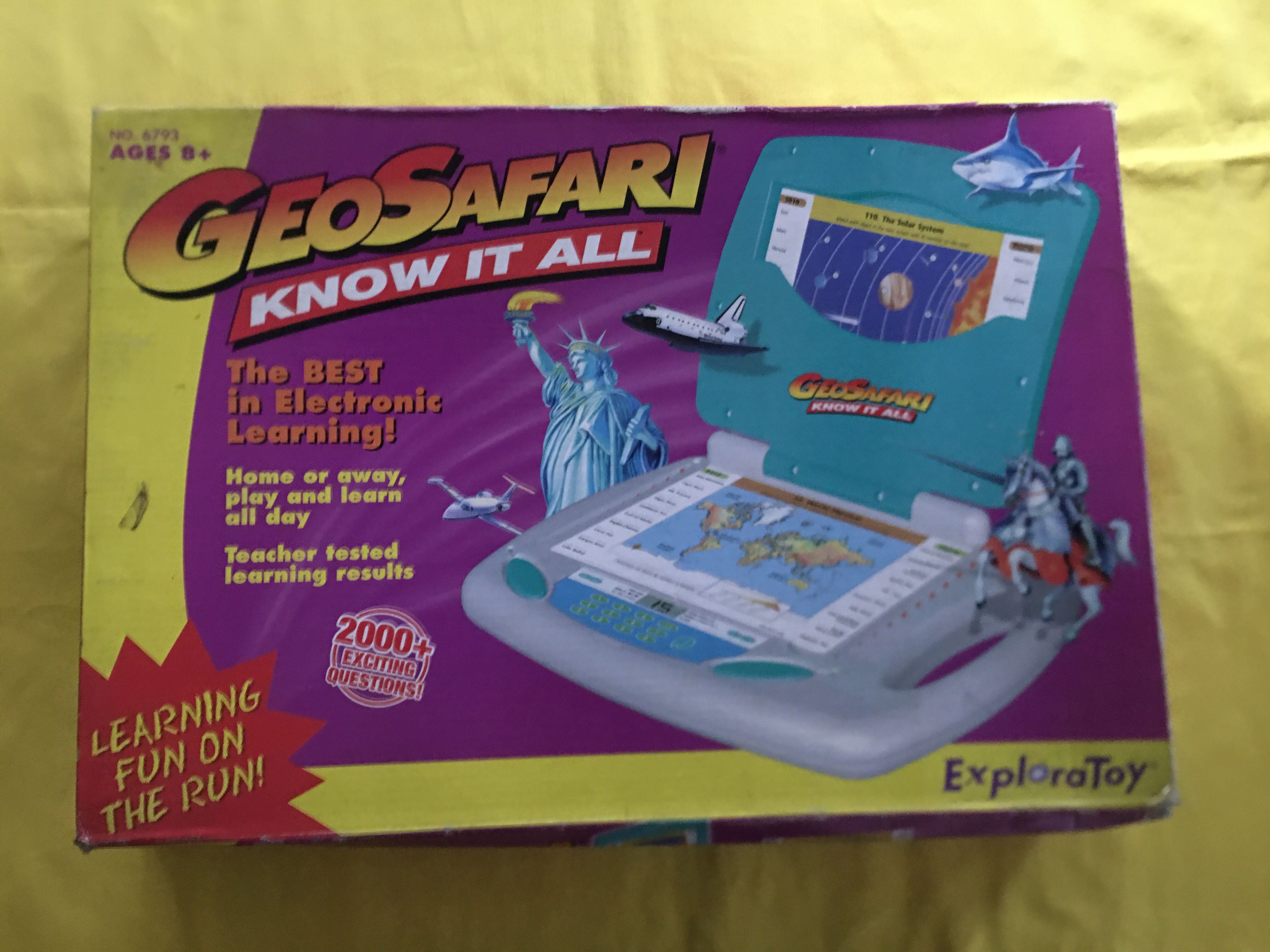Geosafari Know It All Learning Educational Laptop - Used Once, Hobbies ...