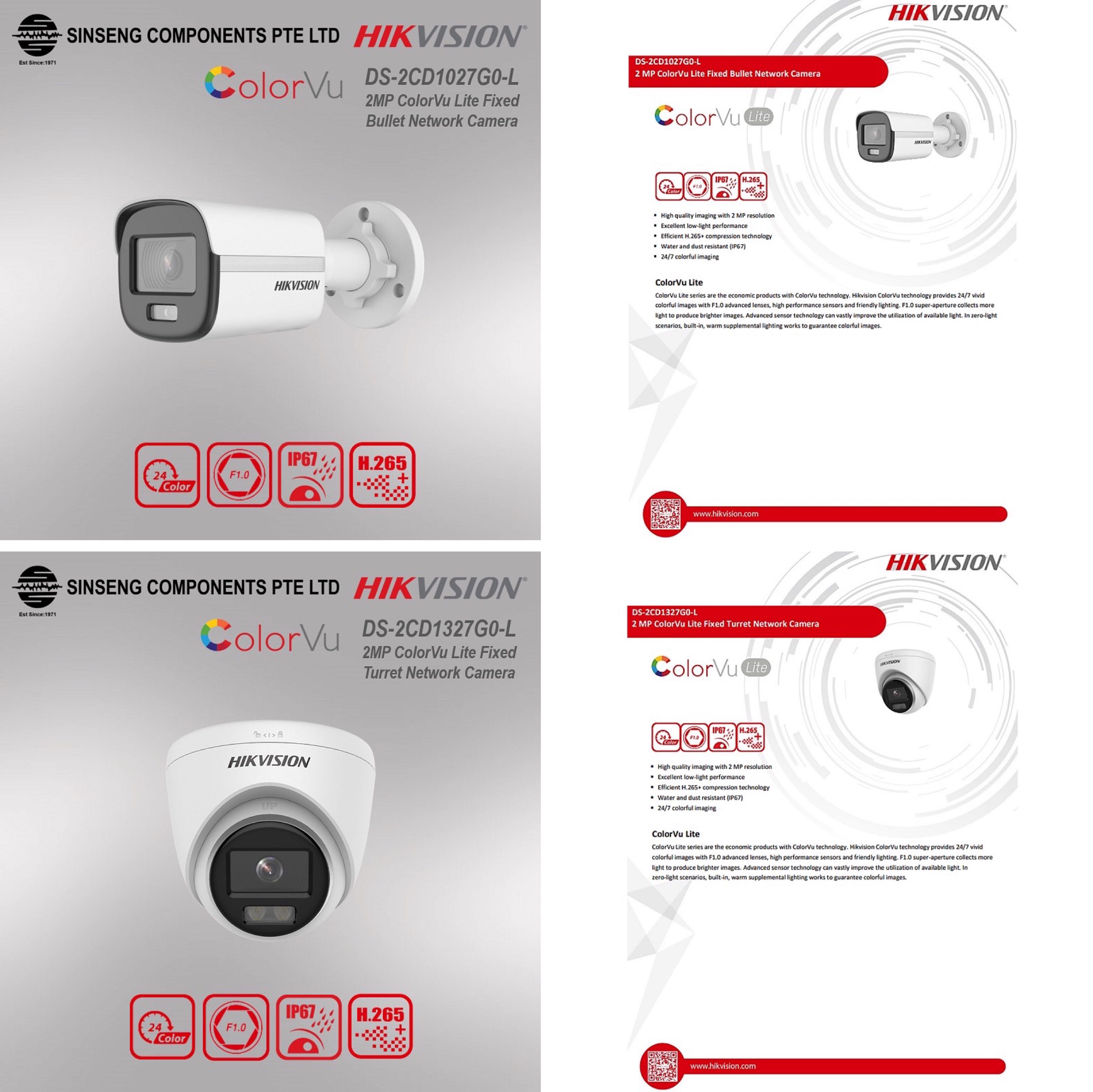 Hikvision ColorVu IP PoE Full-HD 1080P 2MP/4MP/8MP Network IP PoE CCTV ...