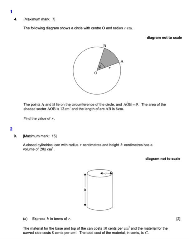 IB Math AA Paper 1 & 2 Topical Questions + Mark scheme, Hobbies & Toys ...