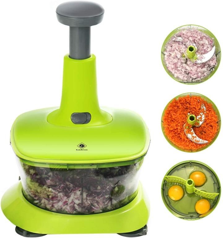Kalokelvin Food Chopper, 3-in-1 Vegetable Cutter Manual Chopper/Grater ...