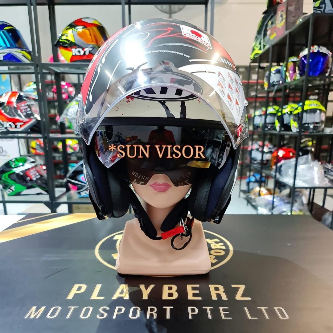 KYT NFJ XAVI SAKURA HELMET, Motorcycles, Motorcycle Accessories on ...