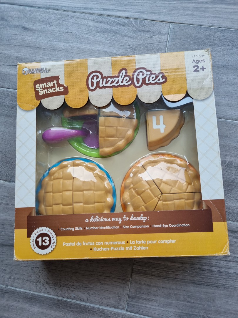 Learning resources- puzzle pies, Hobbies & Toys, Toys & Games on Carousell