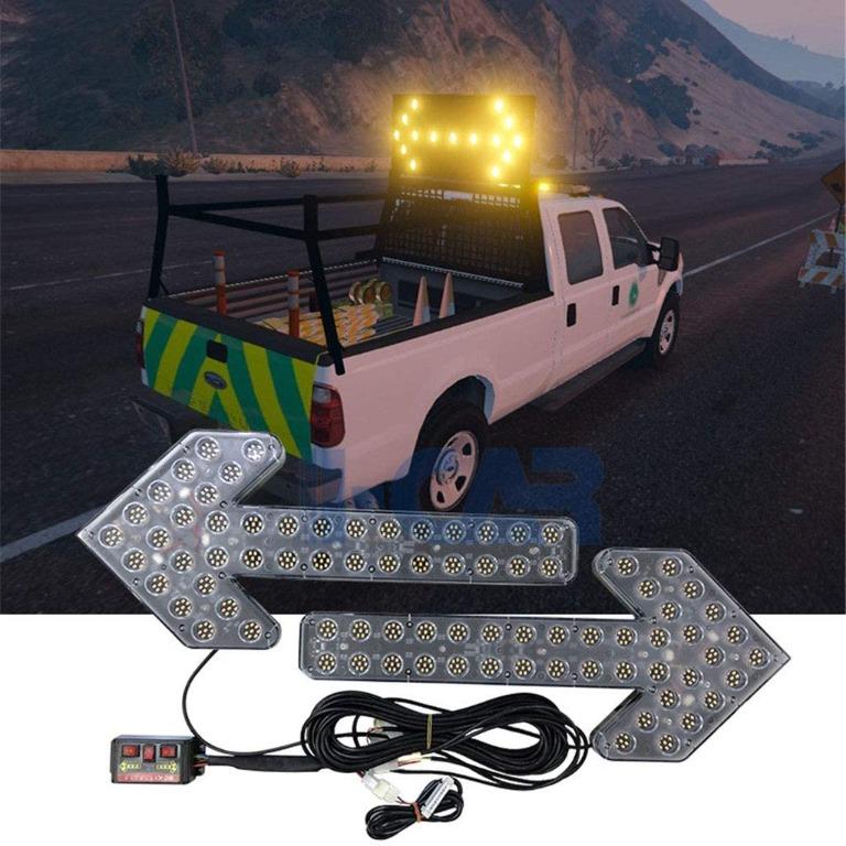 LED Directional Arrow Warning Light DC12V 600mm, Commercial ...
