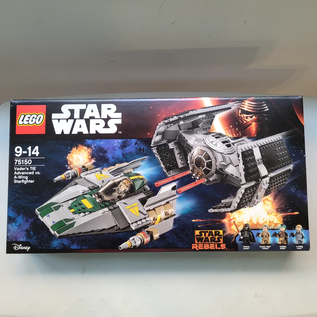 Lego Star Wars 75150 Vader's Tie Advanced vs A Wing Starfighter ...