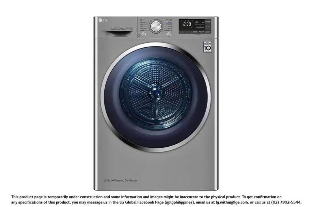 LG FRONTLOAD DRYER RV09VHP2V 9KG, TV & Home Appliances, Washing Machines and Dryers on Carousell