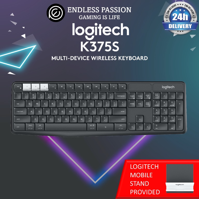 Logitech K375s Multi-Device Wireless Keyboard, Computers & Tech, Parts & Accessories, Computer ...