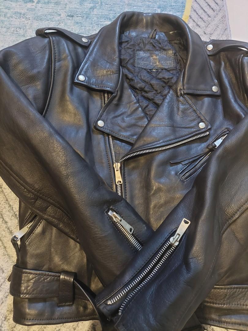 London Boston leather jacket, Men's Fashion, Coats, Jackets and ...