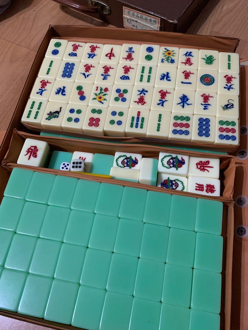 Mahjong Set A2 with chips, Hobbies & Toys, Toys & Games on Carousell