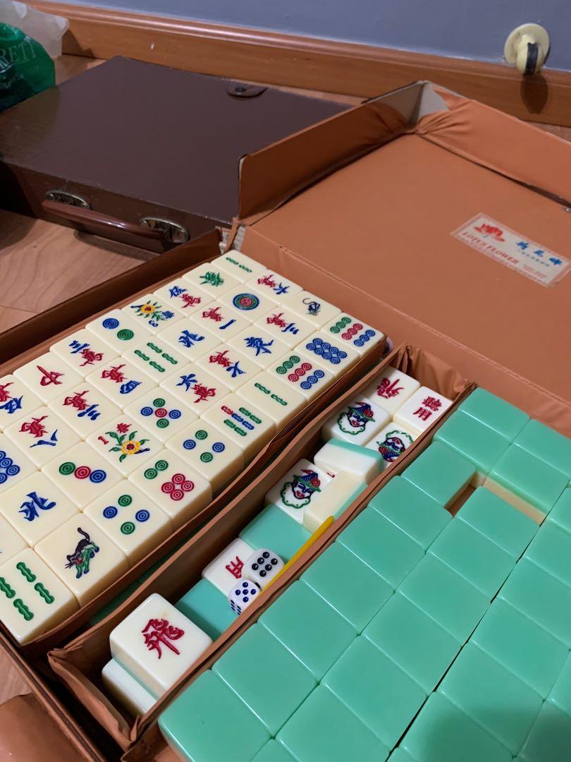Mahjong Set A2 with chips, Hobbies & Toys, Toys & Games on Carousell
