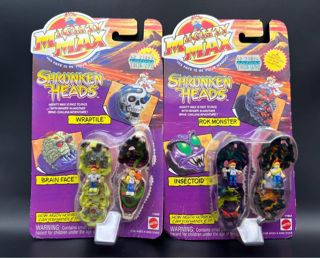 Mighty Max 萬能麥斯 Shrunken heads, 興趣及遊戲, 玩具 & 遊戲類 - Carousell