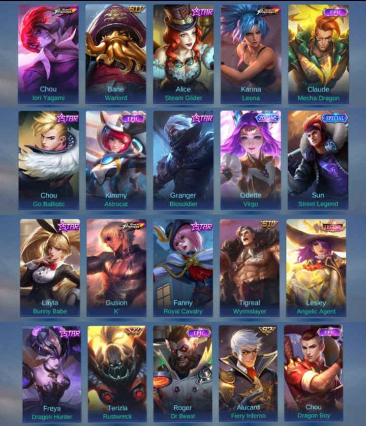 MLBB Account - Star Influencer Streamer Avatar Border/KOF/Legend Skin ...