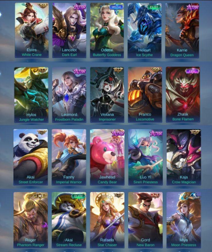 MLBB Account - Star Influencer Streamer Avatar Border/KOF/Legend Skin ...