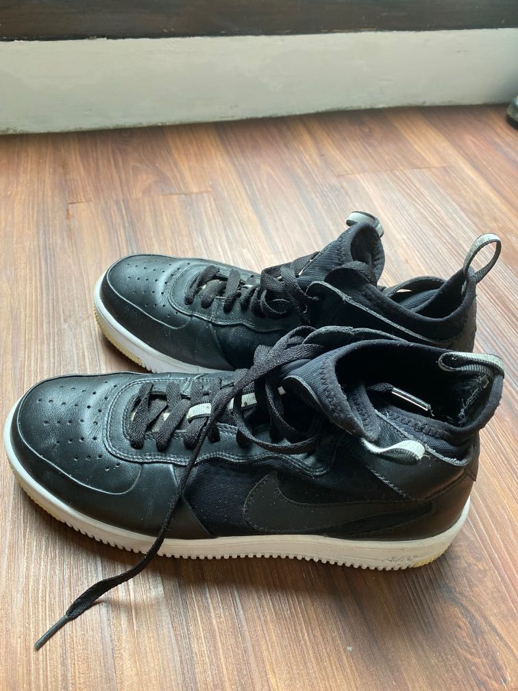 Nike air force black / hitam, Fesyen Pria, Sepatu , Sneakers di Carousell