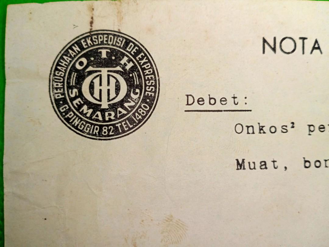 Nota lama tertempel Plakzegel 30, Antik, Lainnya di Carousell