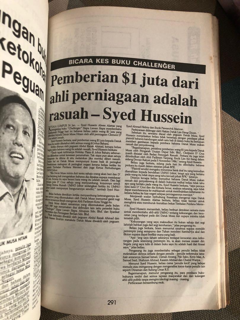 Novel Syed Hussein Alattas Perang Di Parit Raja, Hobbies & Toys, Books ...