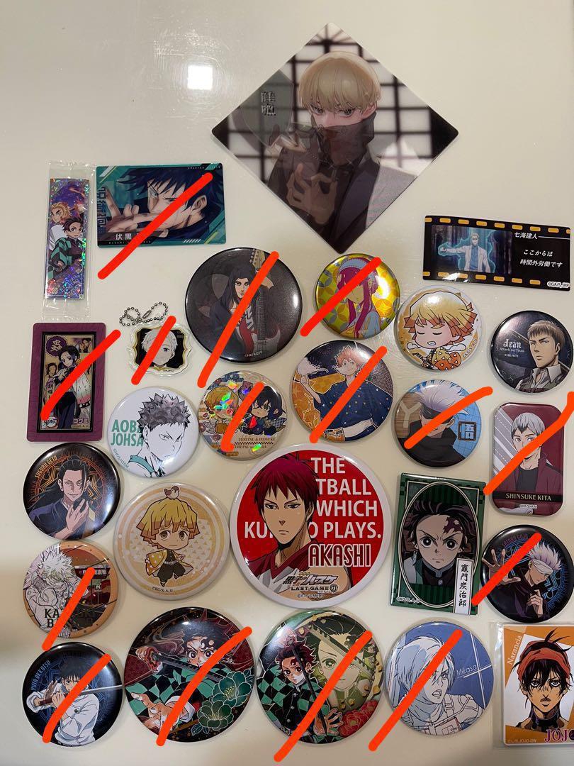 Official anime badges (jjk, haikyuu, demon slayer, etc), Hobbies & Toys ...