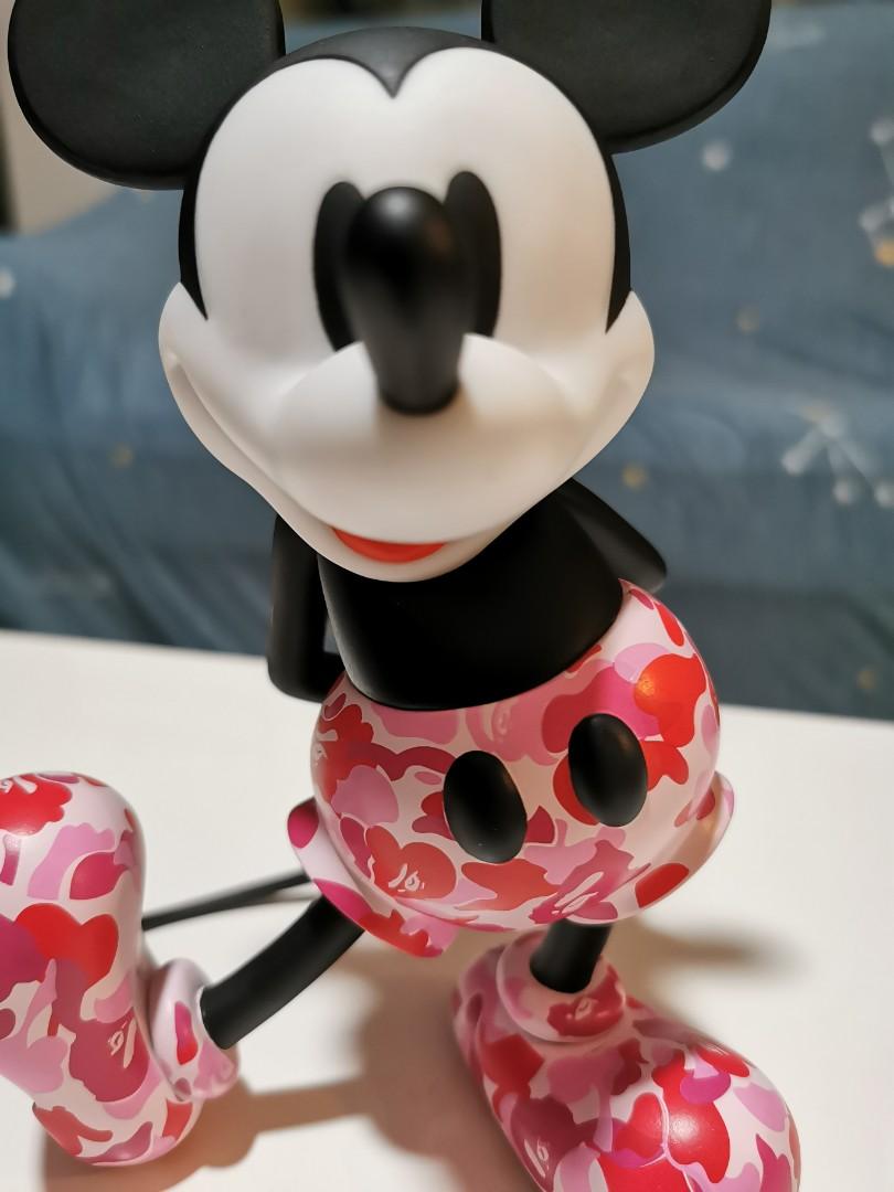 Bape X Mickey Mouse 90th Anniverary Figure Red Camo medicom medicomtoy ...