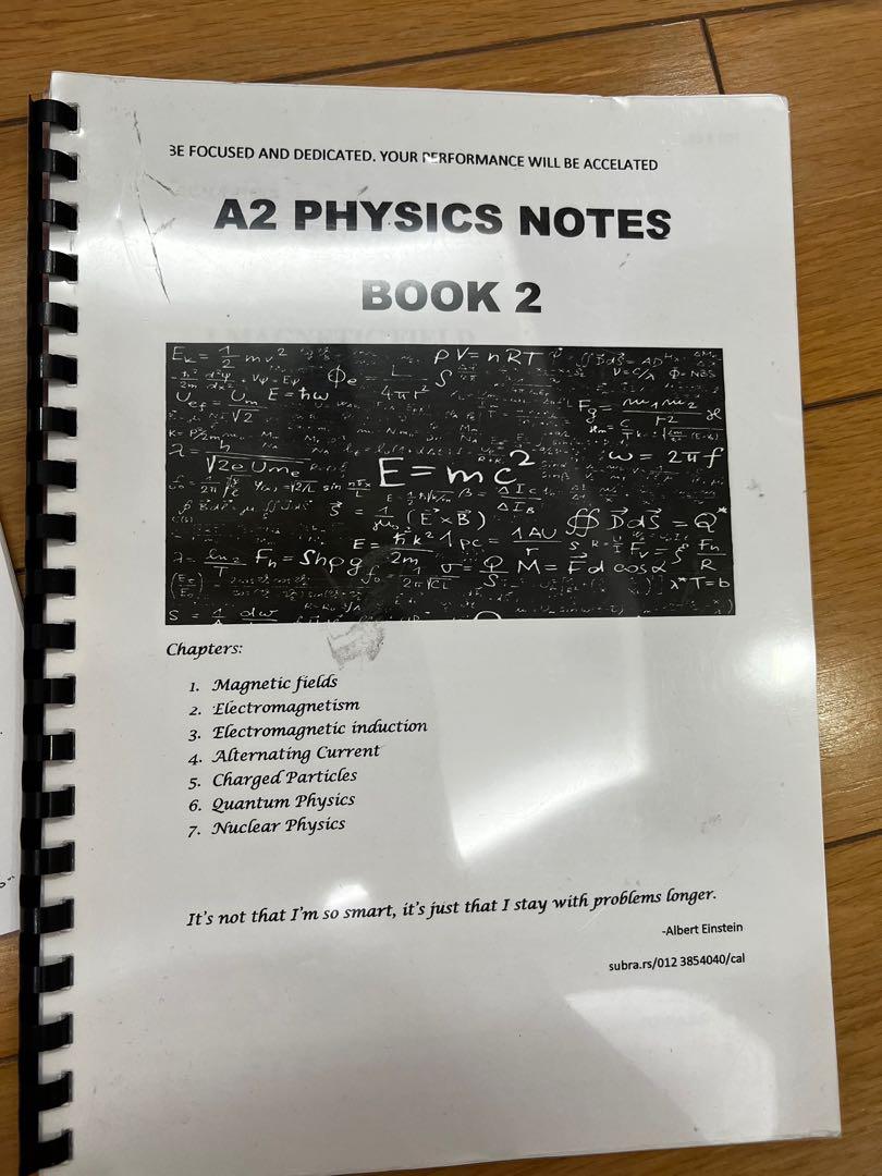 Physics A level notes, Hobbies & Toys, Books & Magazines, Textbooks on ...