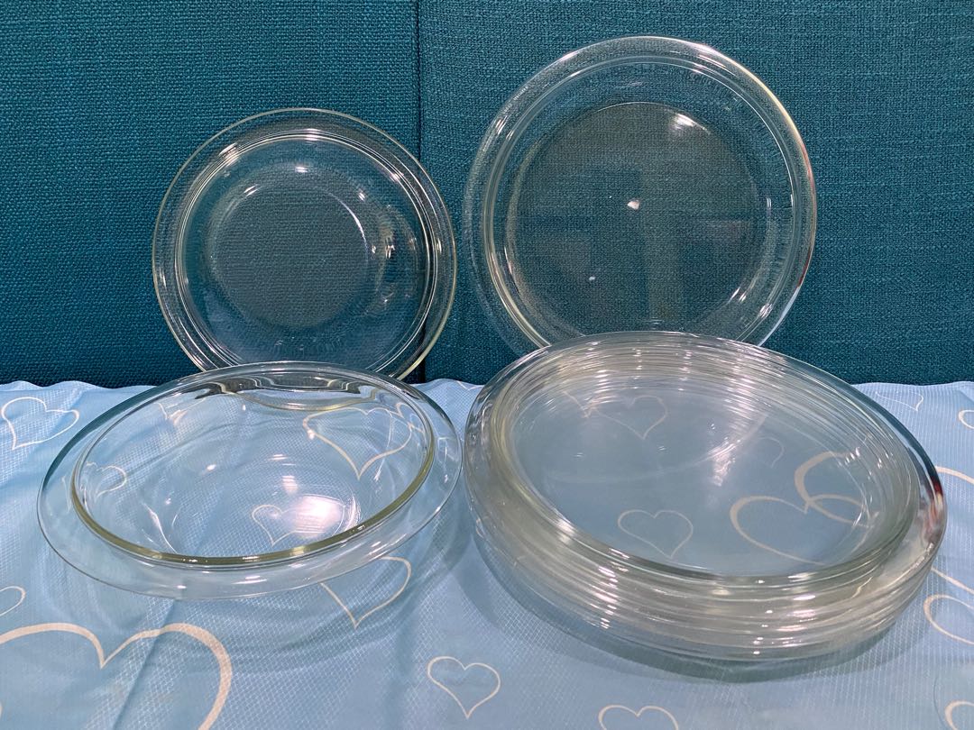 Plain Glass Plates & Bowls, Furniture & Home Living, Kitchenware ...