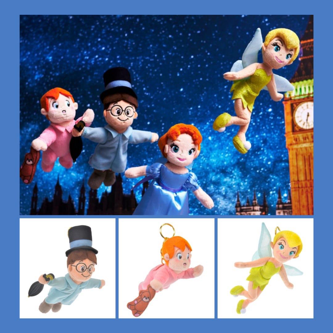 (PO) Authentic Japan Disney Peterpan And Friends Plush Keychain ...