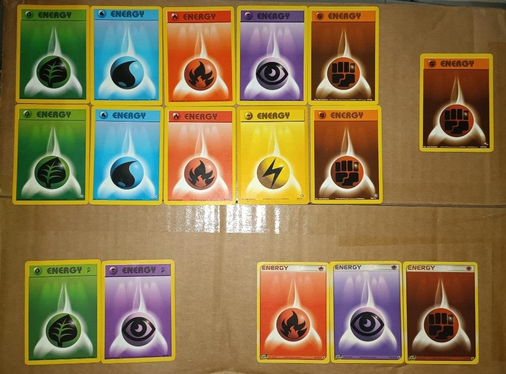 Pokemon Vintage Basic Energy Cards, Hobbies & Toys, Memorabilia ...