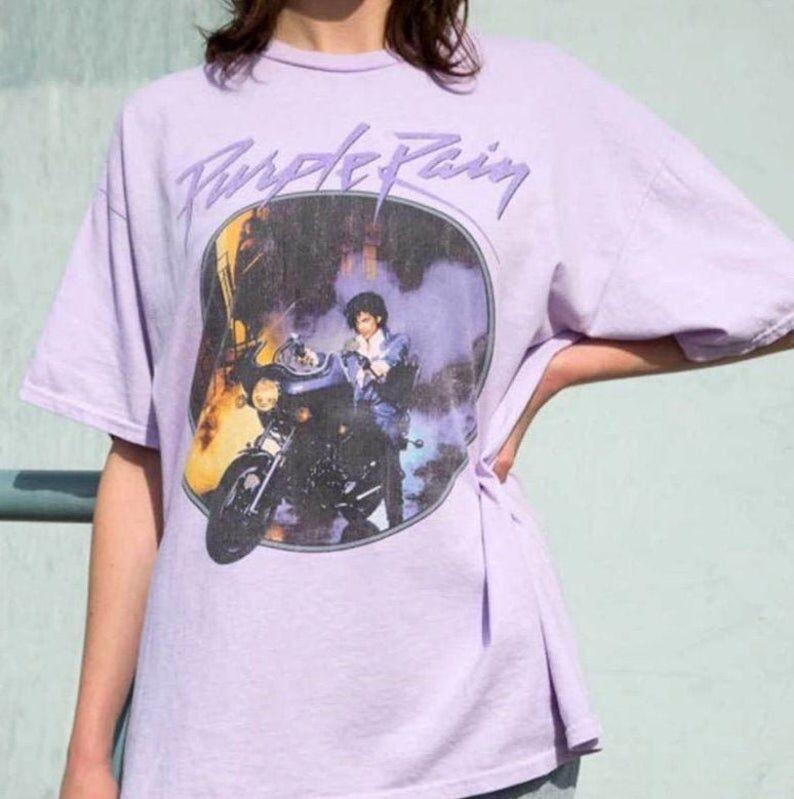 Prince Purple Rain Shirt, Men's Fashion, Tops & Sets, Tshirts & Polo ...