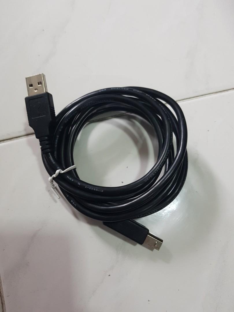 Printer USB CABLE 1.8m metre usb a to b for printer connect pc laptop ...