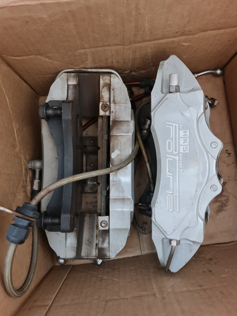 Protune HKS Big Brake Kit by Garage R 6 pot with J hook rotor, Car ...