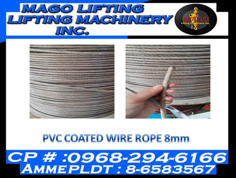 PVC COATED WIRE ROPE 8mm Diameter, Commercial & Industrial, Industrial ...