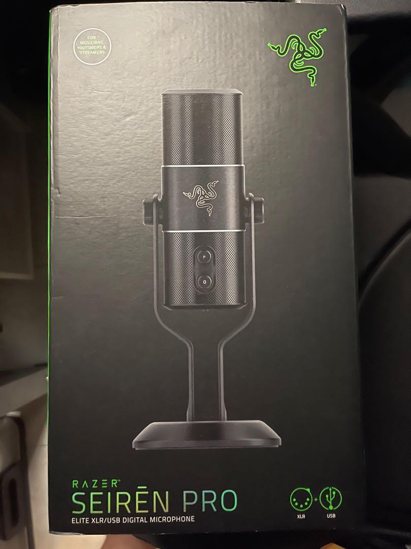 Razer 雷蛇 seiren pro XLR/usb 直播收音咪, 電腦＆科技, 電腦周邊及配件, 電腦周邊產品 - Carousell