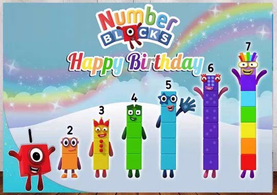 [Ready Stock] New Arrival Numberblocks (Design 1) Happy Birthday banner ...