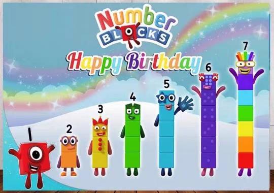 [Ready Stock] New Arrival Numberblocks (Design 1) Happy Birthday banner ...