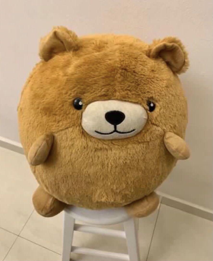 Round Teddy Bear, Hobbies & Toys, Toys & Games on Carousell