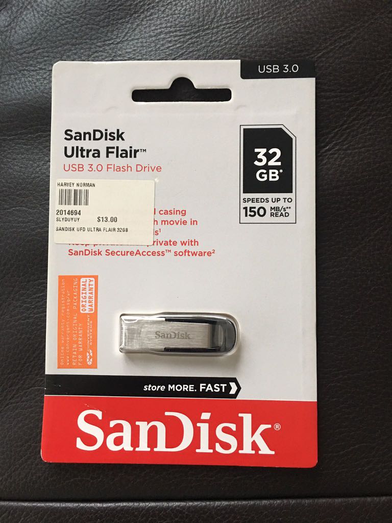 SanDisk Ultra Flair USB 3.0 Flash Drive. 32GB, Computers & Tech, Parts ...