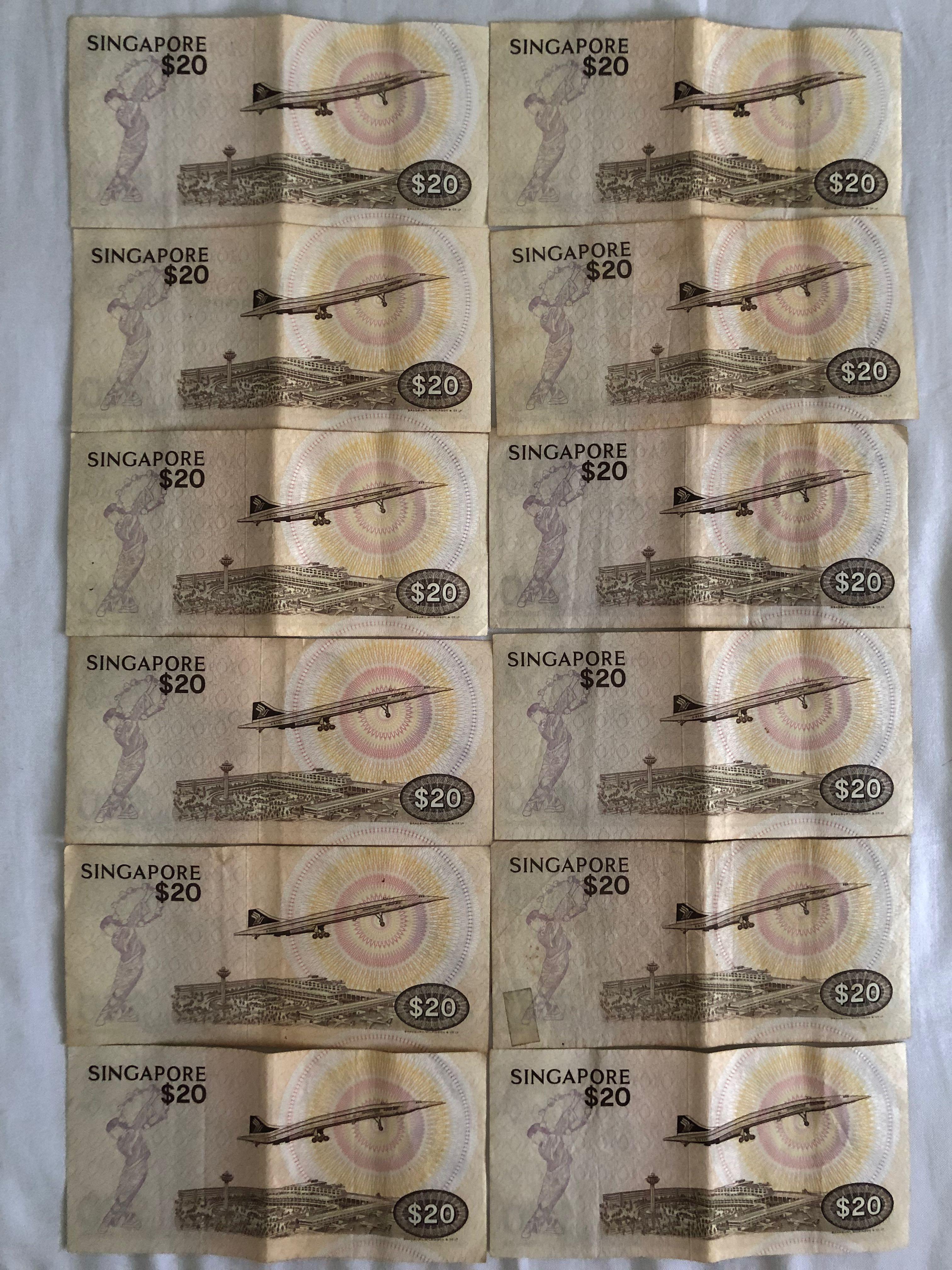 SGD 20 Singapore Old Notes bird series, Hobbies & Toys, Memorabilia ...