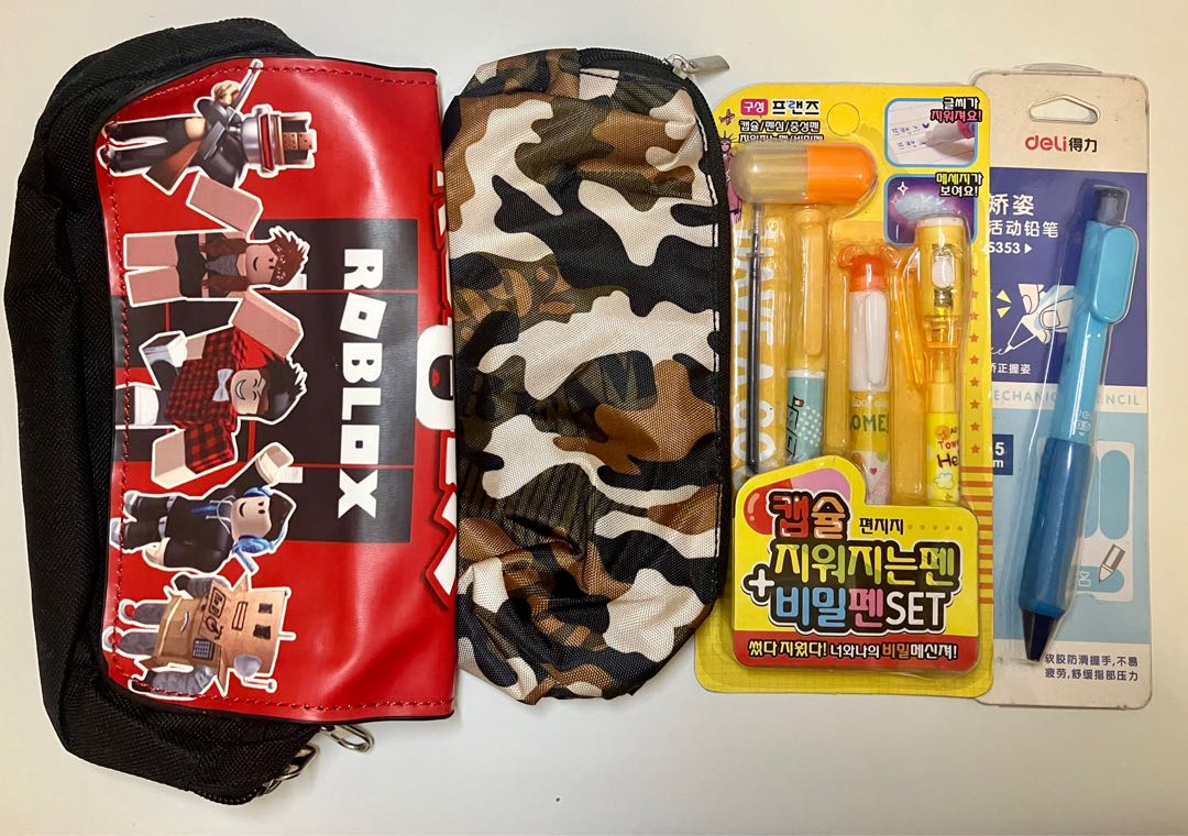 Stationary: Roblox Pencil Case, Army Pencil Case, Mechanic Pen ...