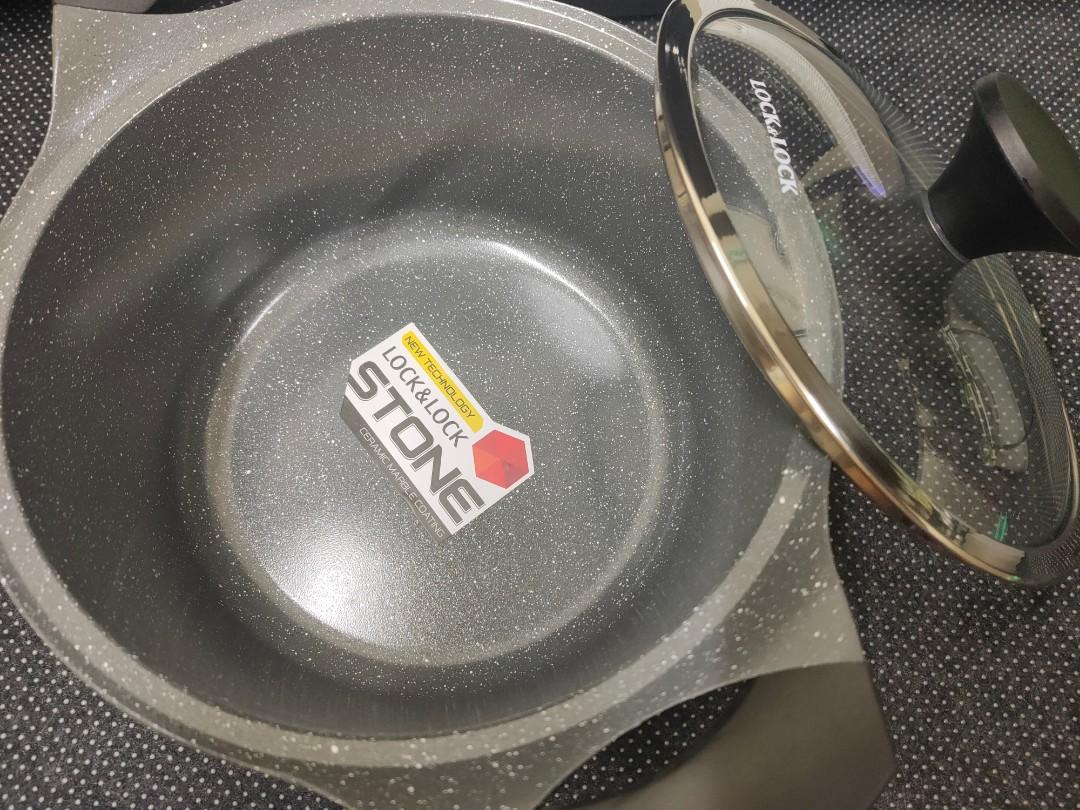 Stone Pot (Lock & Lock), Furniture & Home Living, Kitchenware ...