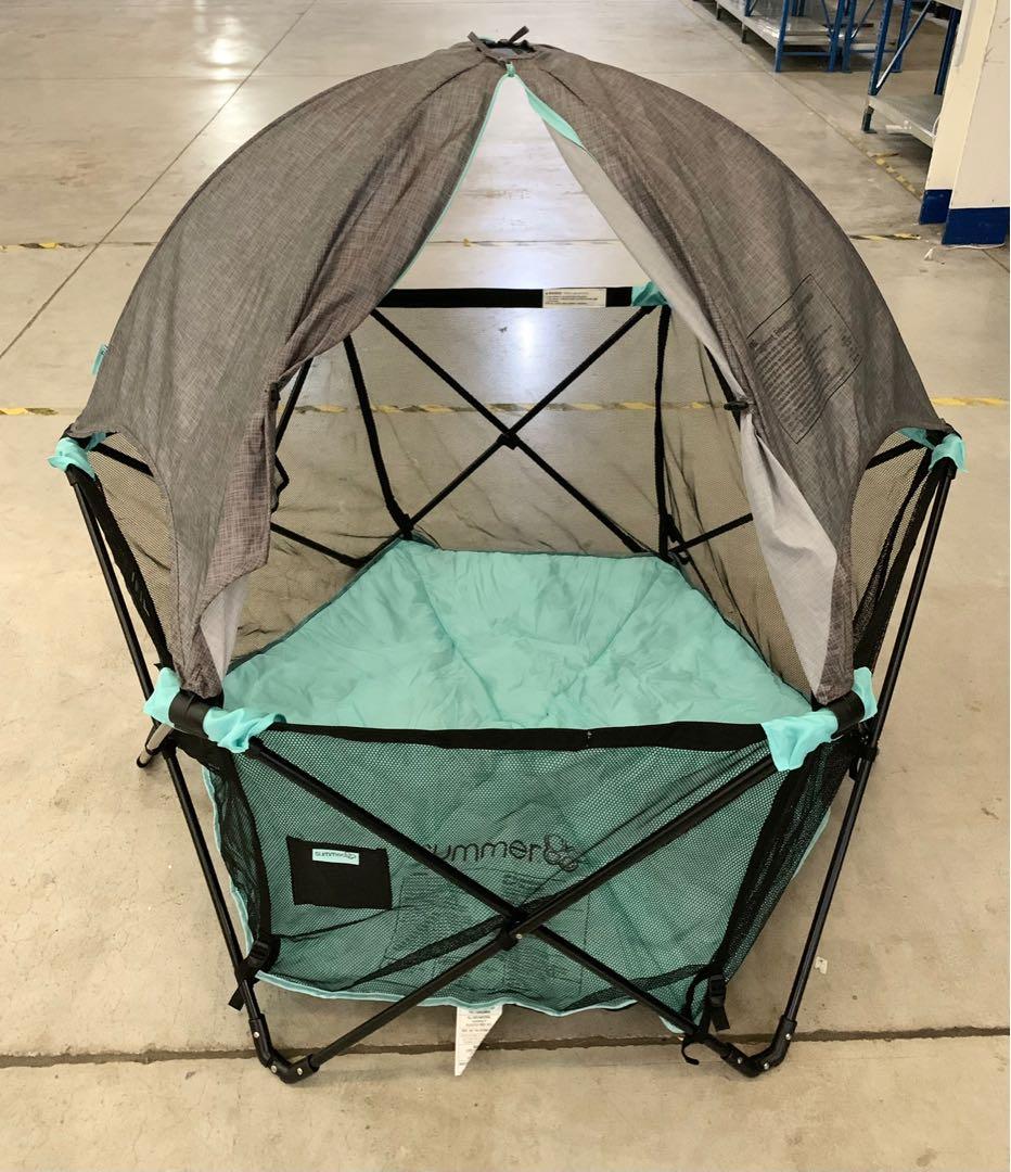 Summer Pop ‘n Play Deluxe Ultimate Playard, Aqua Splash – Full Coverage ...