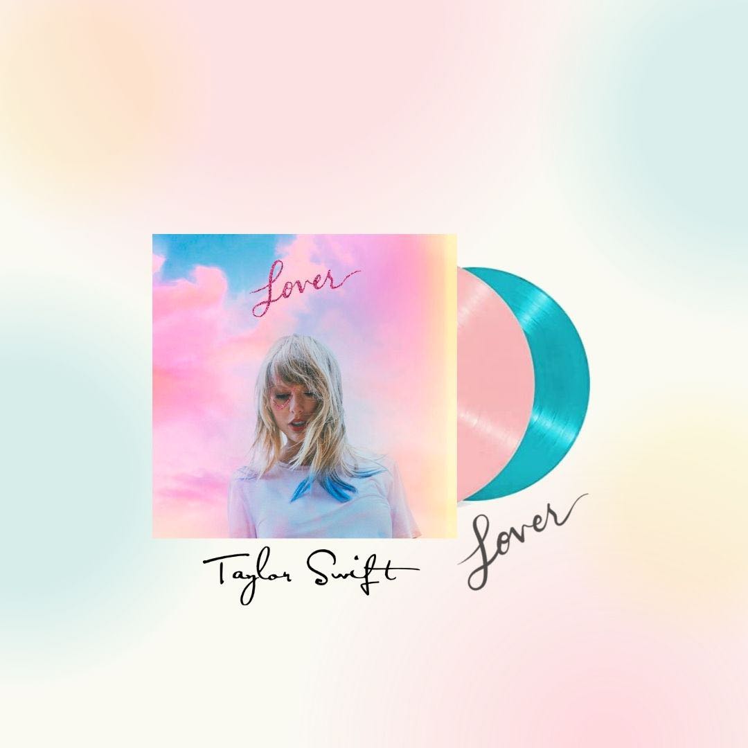 taylor swift - lover 2LP coloured vinyl, Hobbies & Toys, Music & Media ...