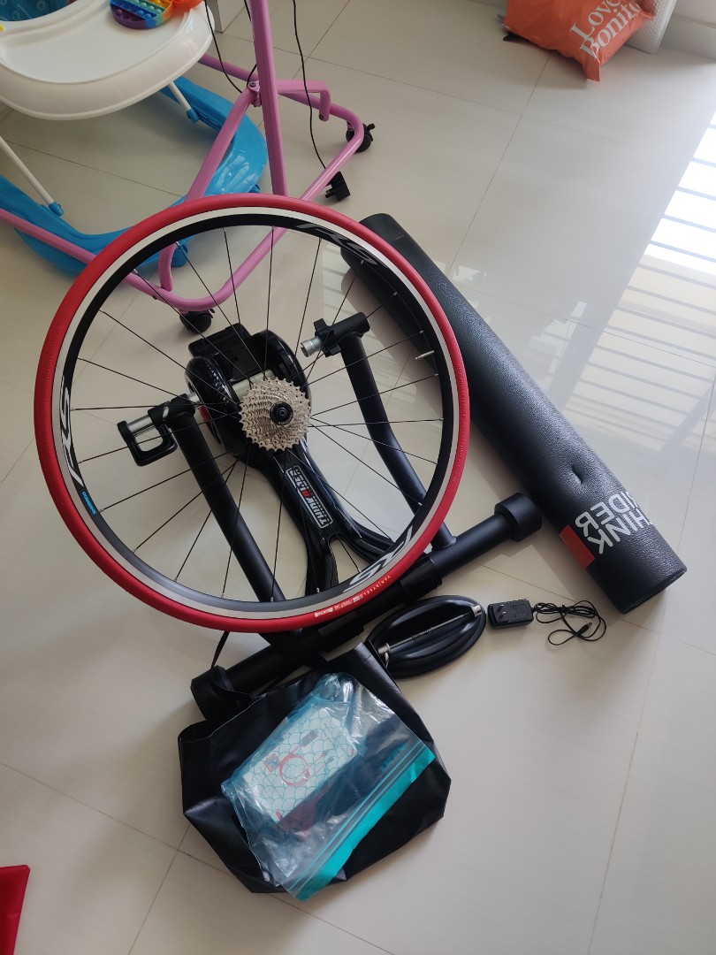 Thinkrider X3 Smart Trainer Package with Wheel, Mat and Connecting ...